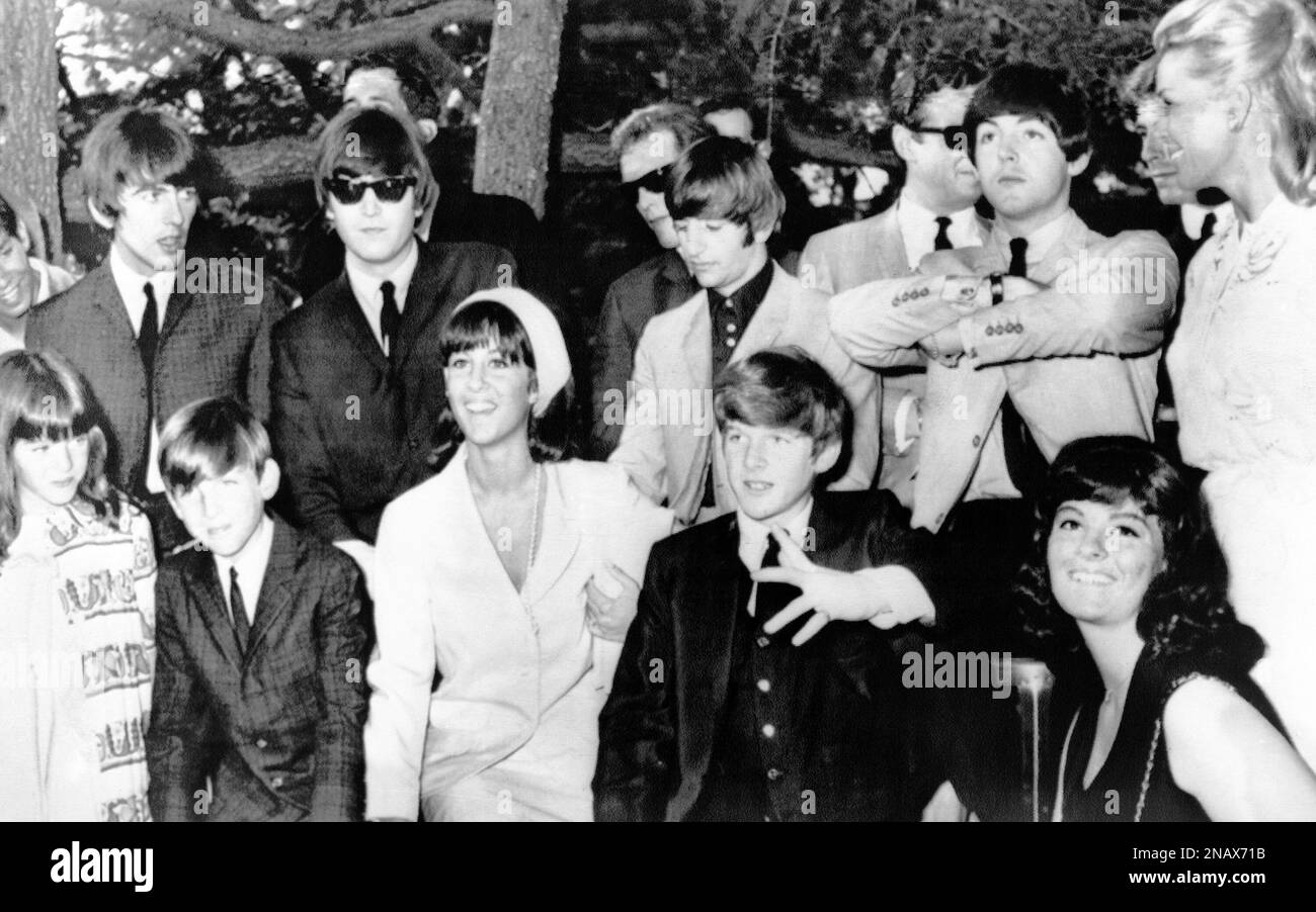 The Beatles took time off from a singing tour to pose for pictures for ...