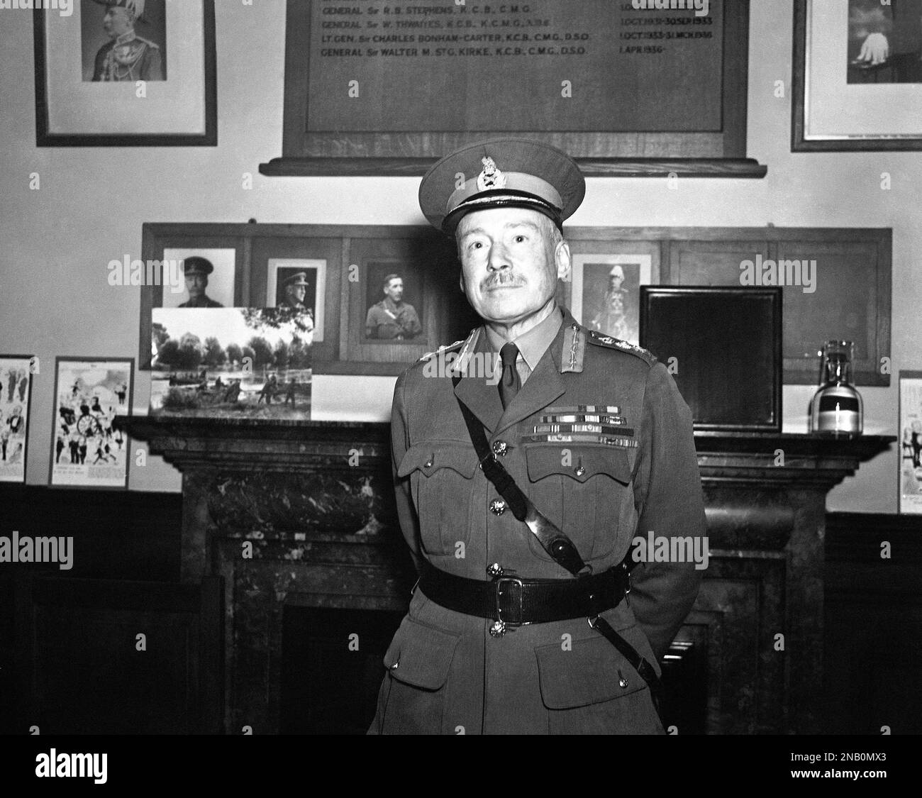 General Sir Walter Kirke, Colonel-Commandant, Royal Artillery, who is ...