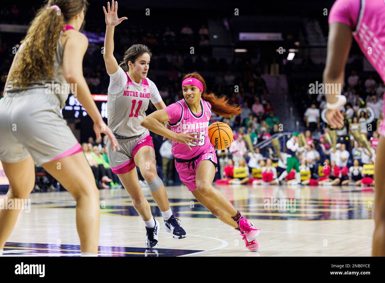 South Bend, Indiana, États-Unis. 12th févr. 2023. La garde de Syracuse ...