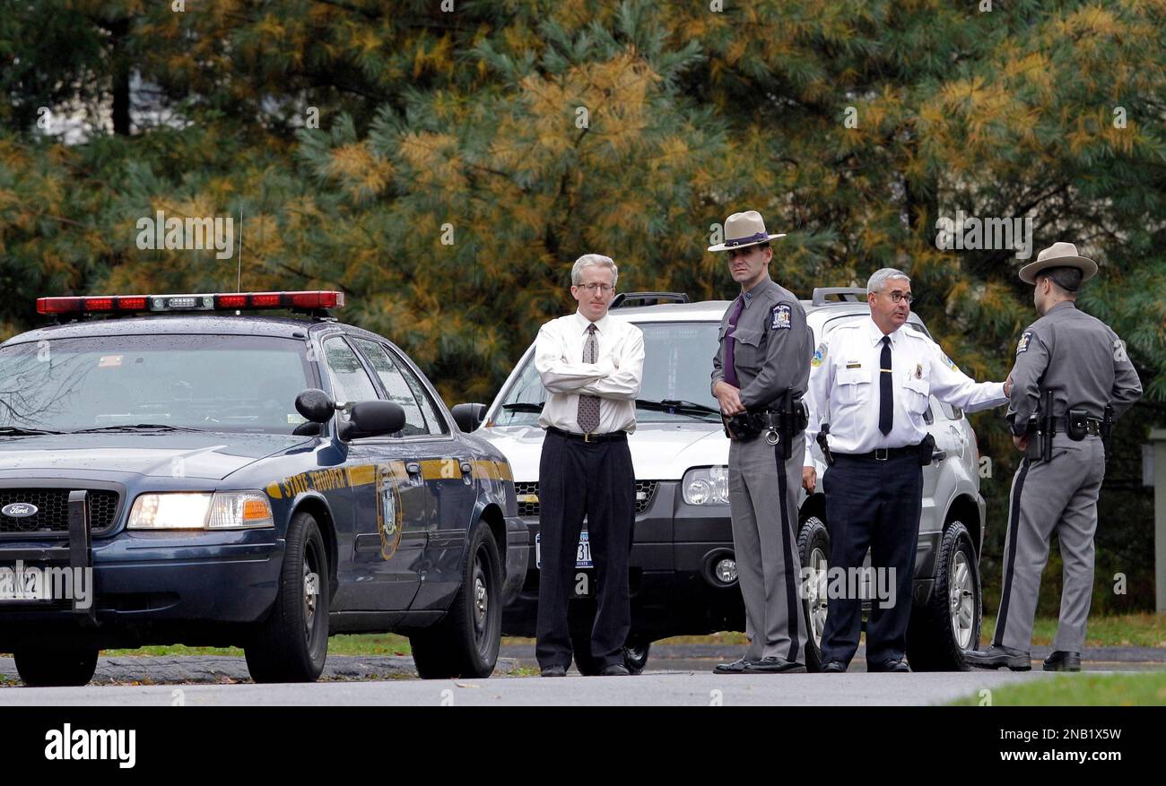 Lewisboro Police Department Chief Frank Secret, second from right, and ...