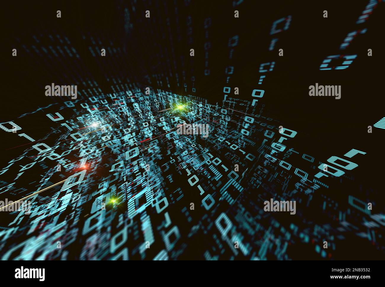 Fond d'écran de code binaire et de langage binaire modèle de concept et ...