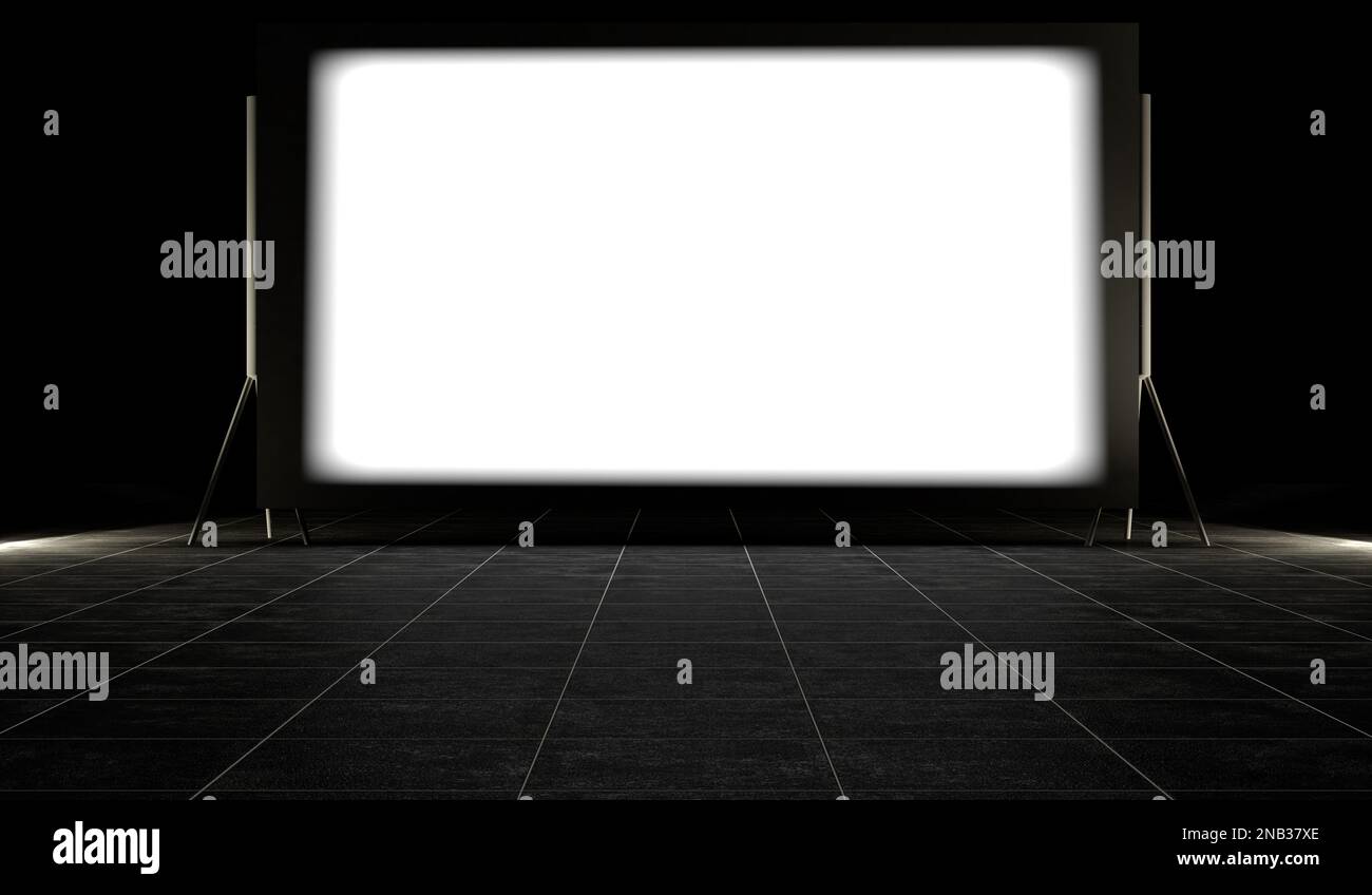 Tableau de présentation, tableau blanc vierge pour la conférence ...