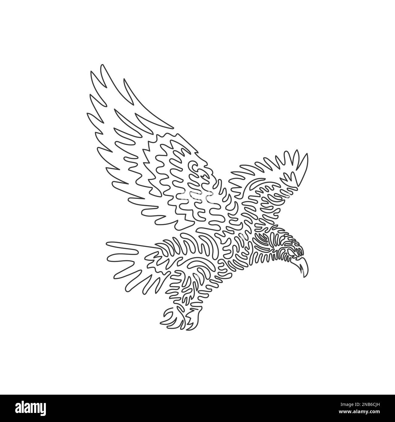 Dessin Au Trait De Faucon