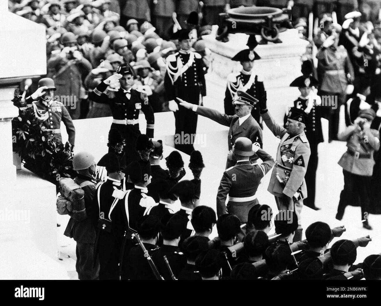 Signor Mussolini, Head of Italian government, went to the Quirinal on ...
