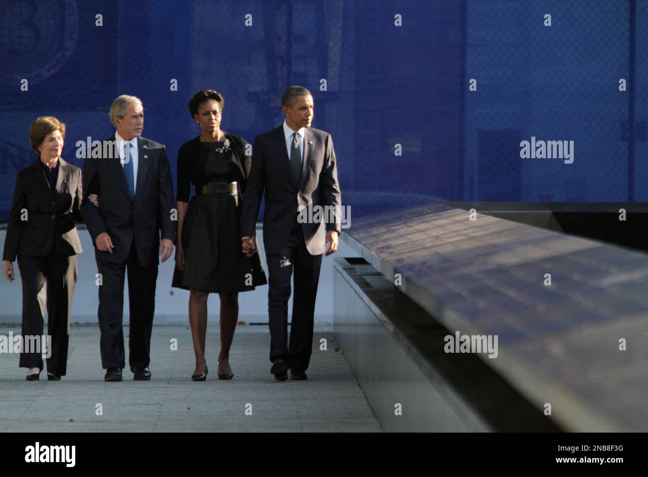 President Barack Obama, right, first lady Michelle Obama, second from ...