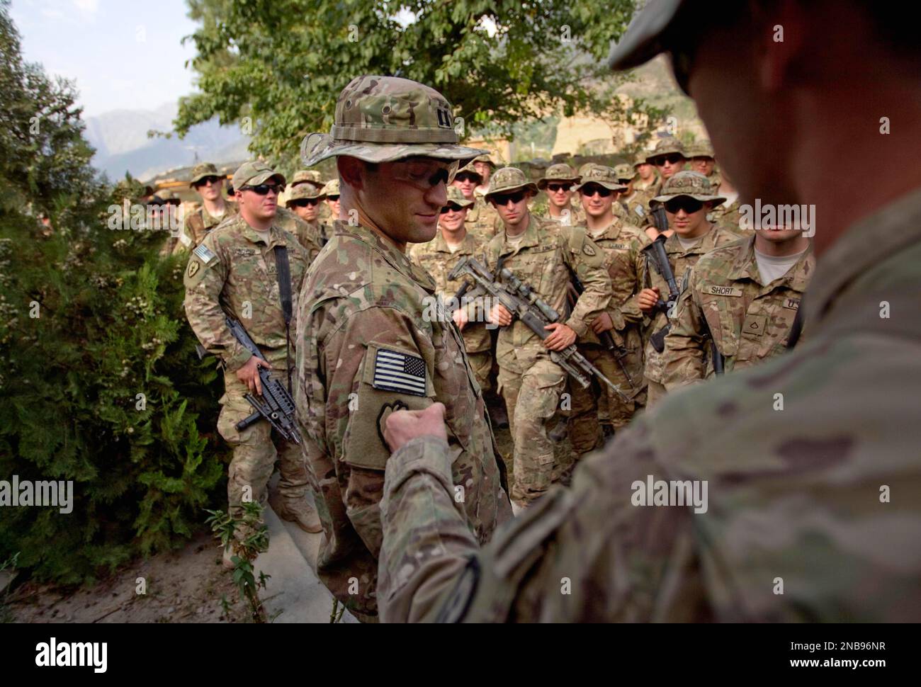Capt. Michael Kolton, 28, of Fairfax Station Va., left, commanding ...