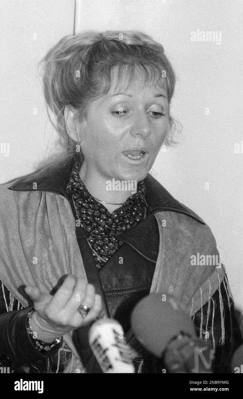 Ute Messner, 42, the daughter of Nazi war criminal Klaus Barbie, during ...