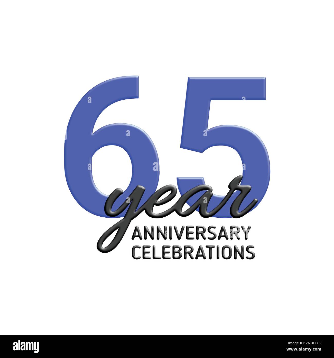 The 65th anniversary Banque d'images vectorielles - Alamy