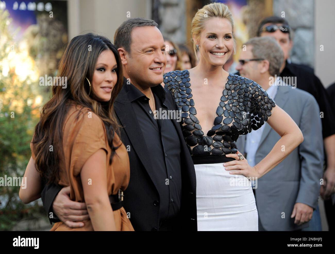 Kevin James, the star, producer and writer of "Zookeeper," poses with ...