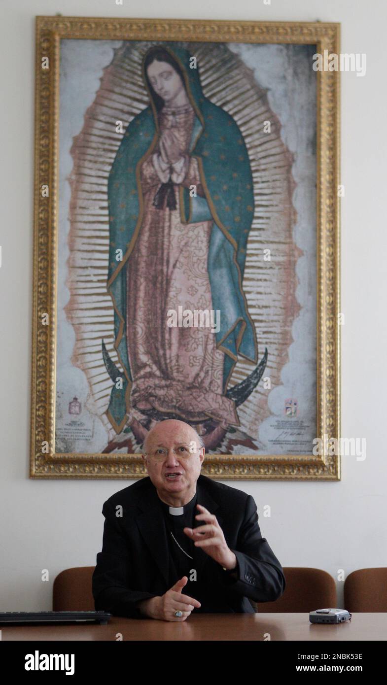 Monsignor Claudio Maria Celli shows to journalists the new portal, www ...