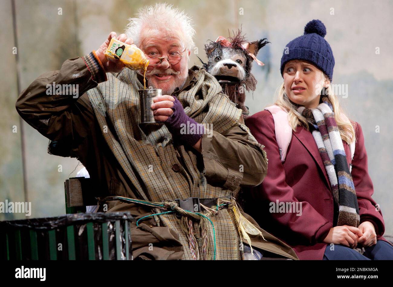 British actors Peter Edbrook, as Mr Stink, and Lotte Gilmore, as Chloe ...