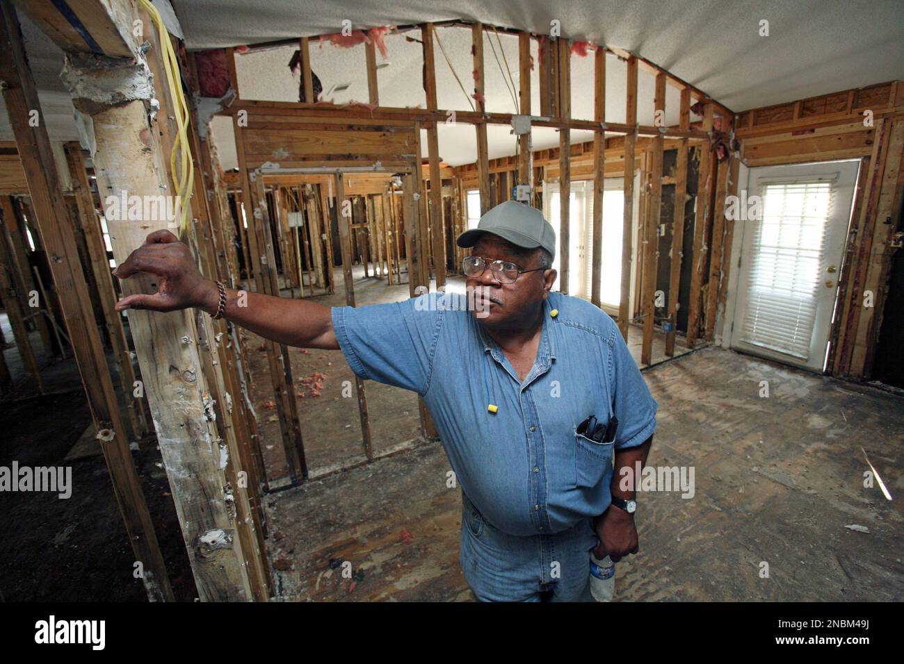 In this June 16, 2011 photograph James Winters walks slowly through the ...