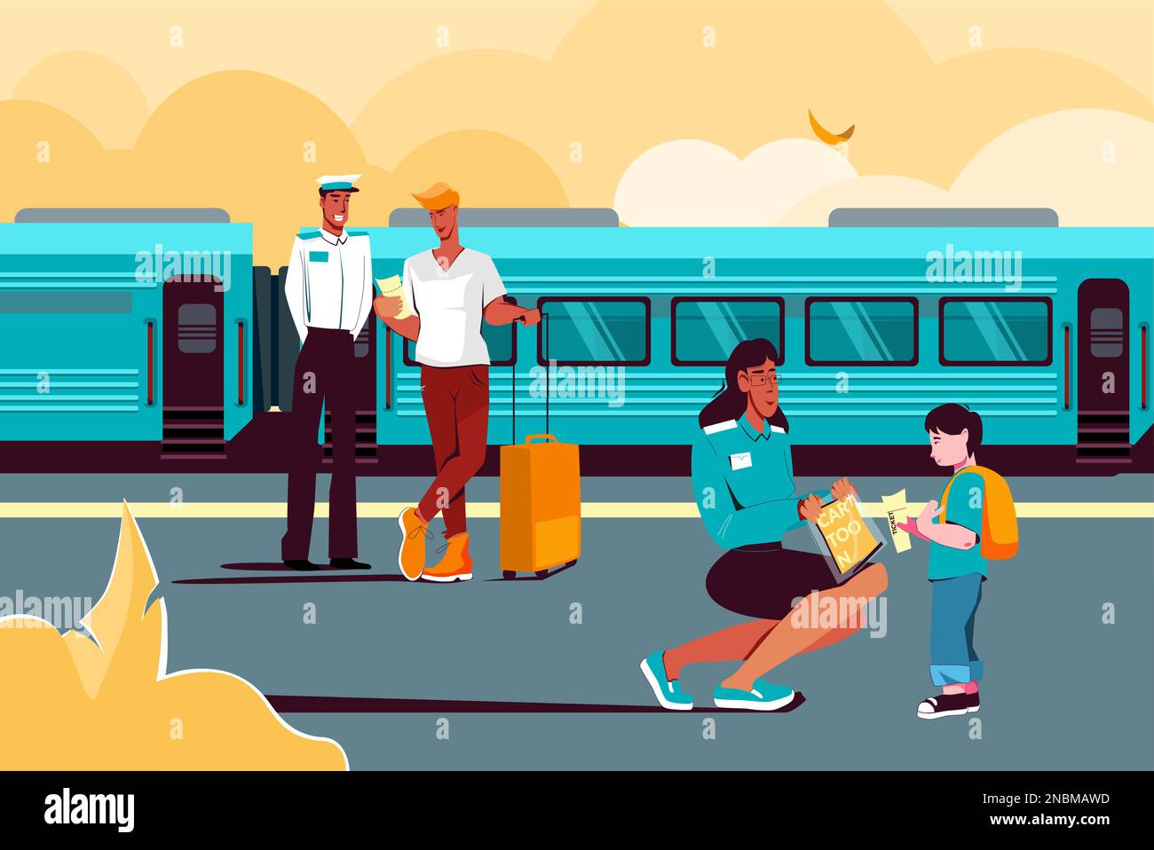 Autorail rapide Banque d'images vectorielles - Alamy