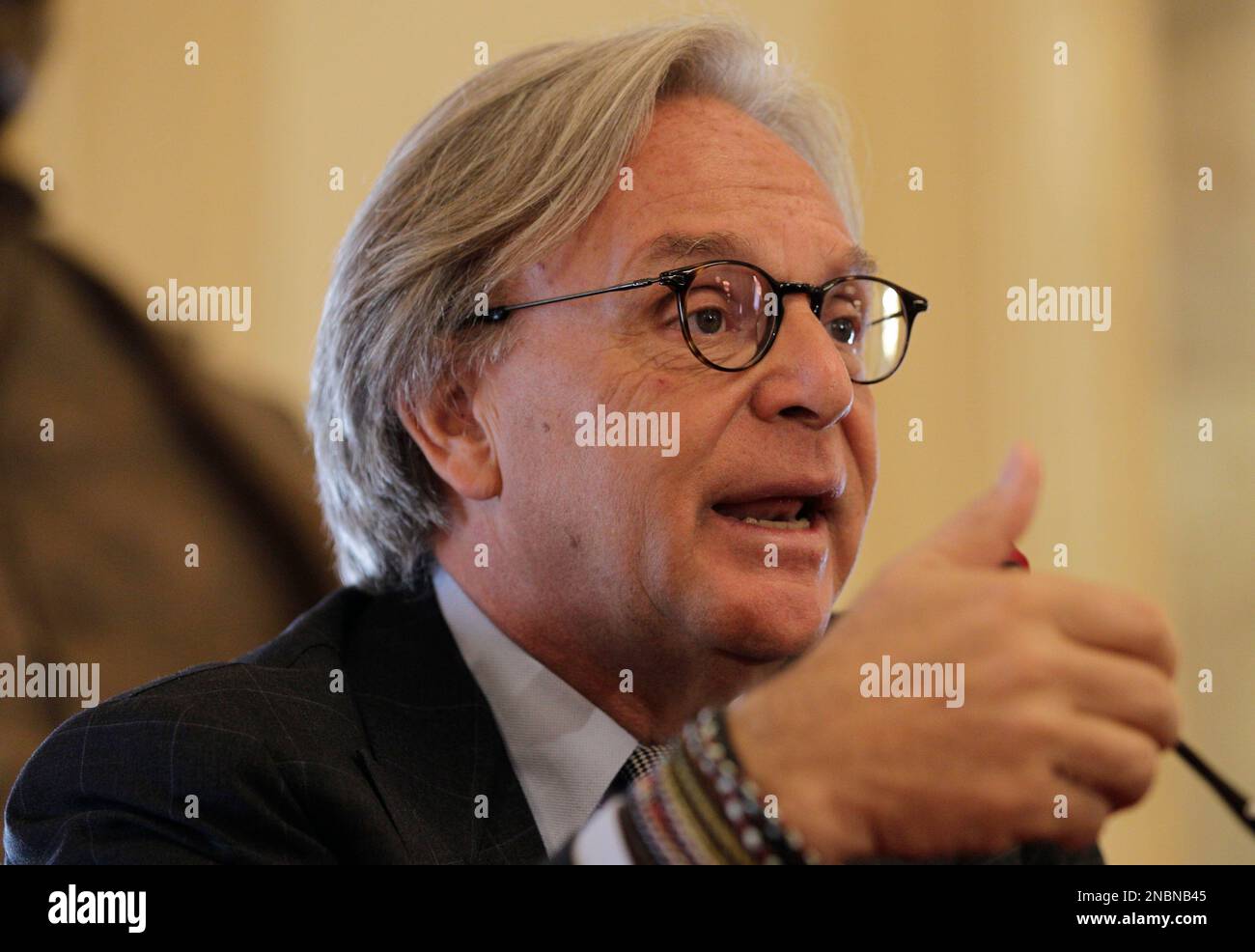 Italian entrepreneur and owner of Tod's shoes brand Diego Della Valle ...
