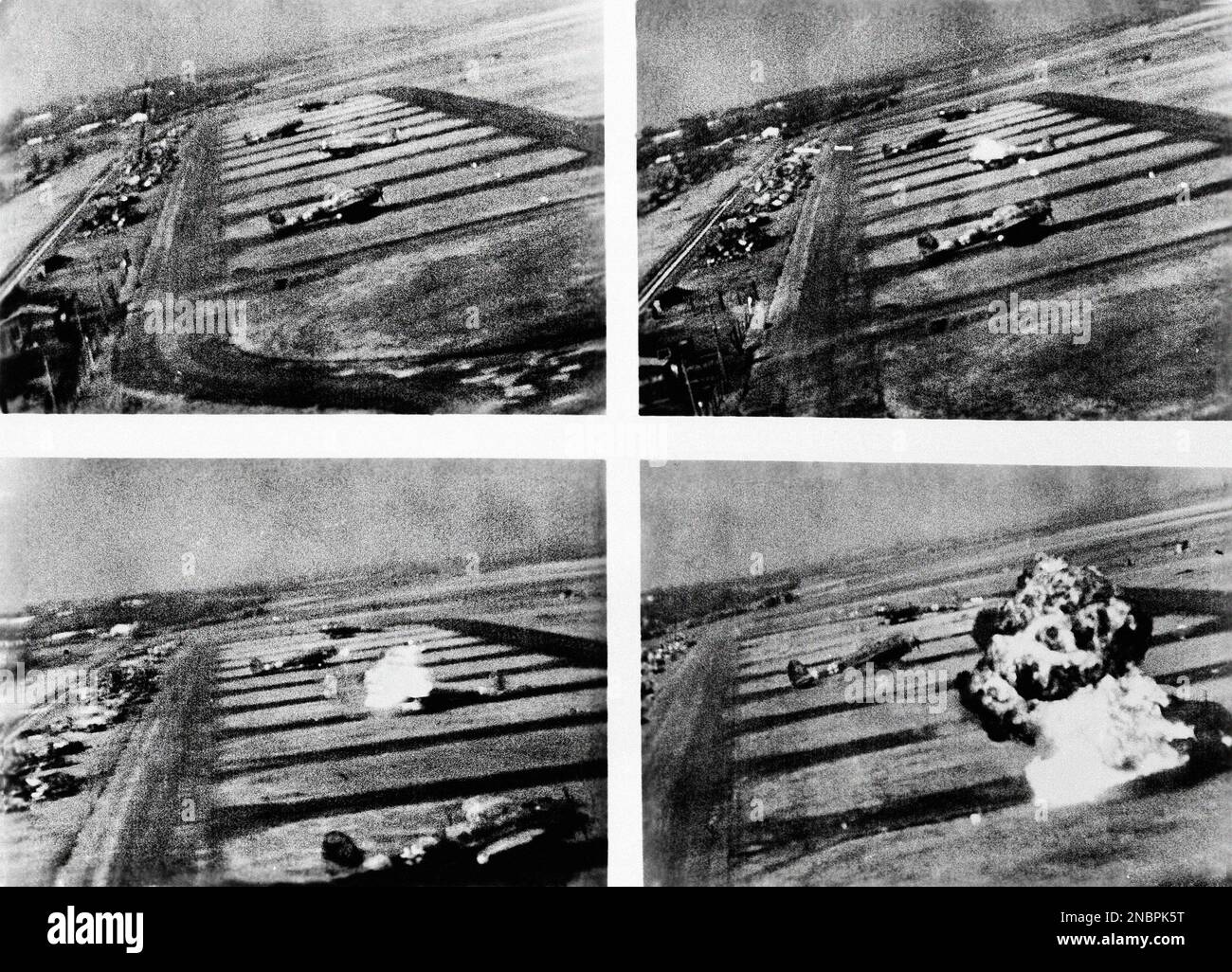 Low level strafing of enemy airdromes by fighter planes of the Eighth ...
