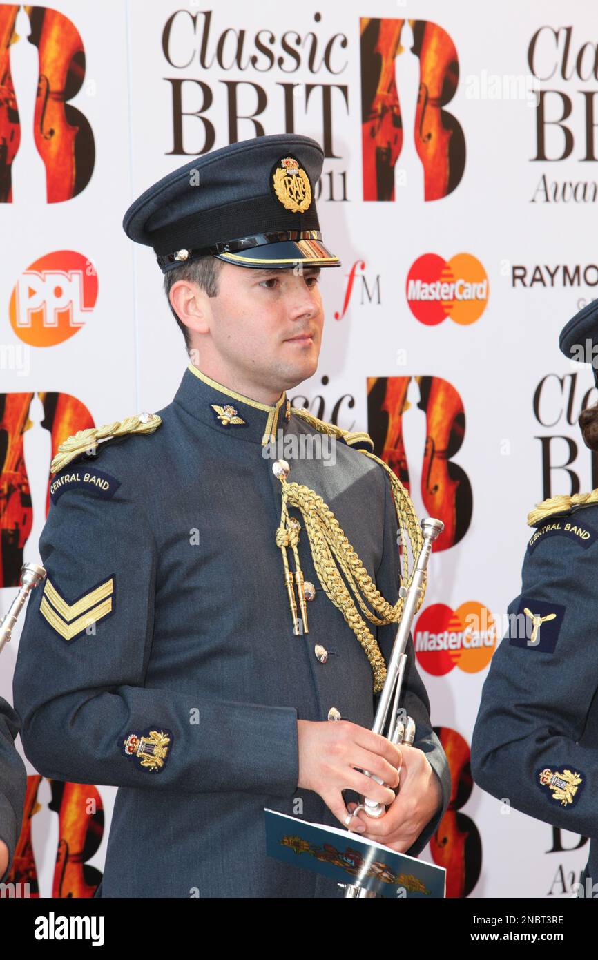 The Central Band of the RAF at The Classic BRIT Awards at The Royal ...