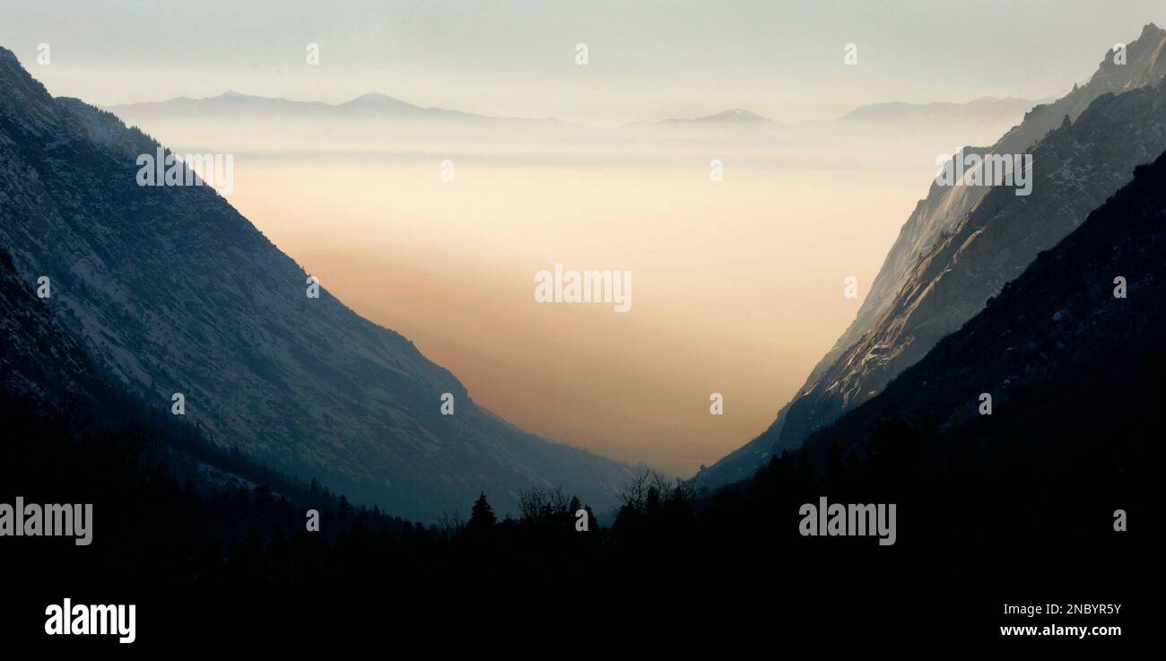 FILE- Particulates from an inversion fill the Salt Lake valley Friday ...