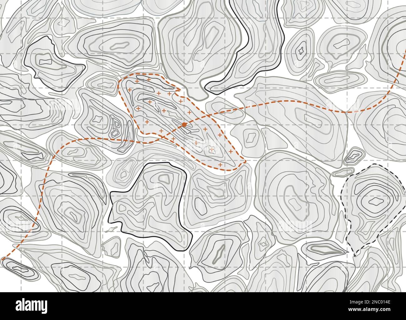 Terrain rocheux au sol Banque d'images vectorielles - Alamy