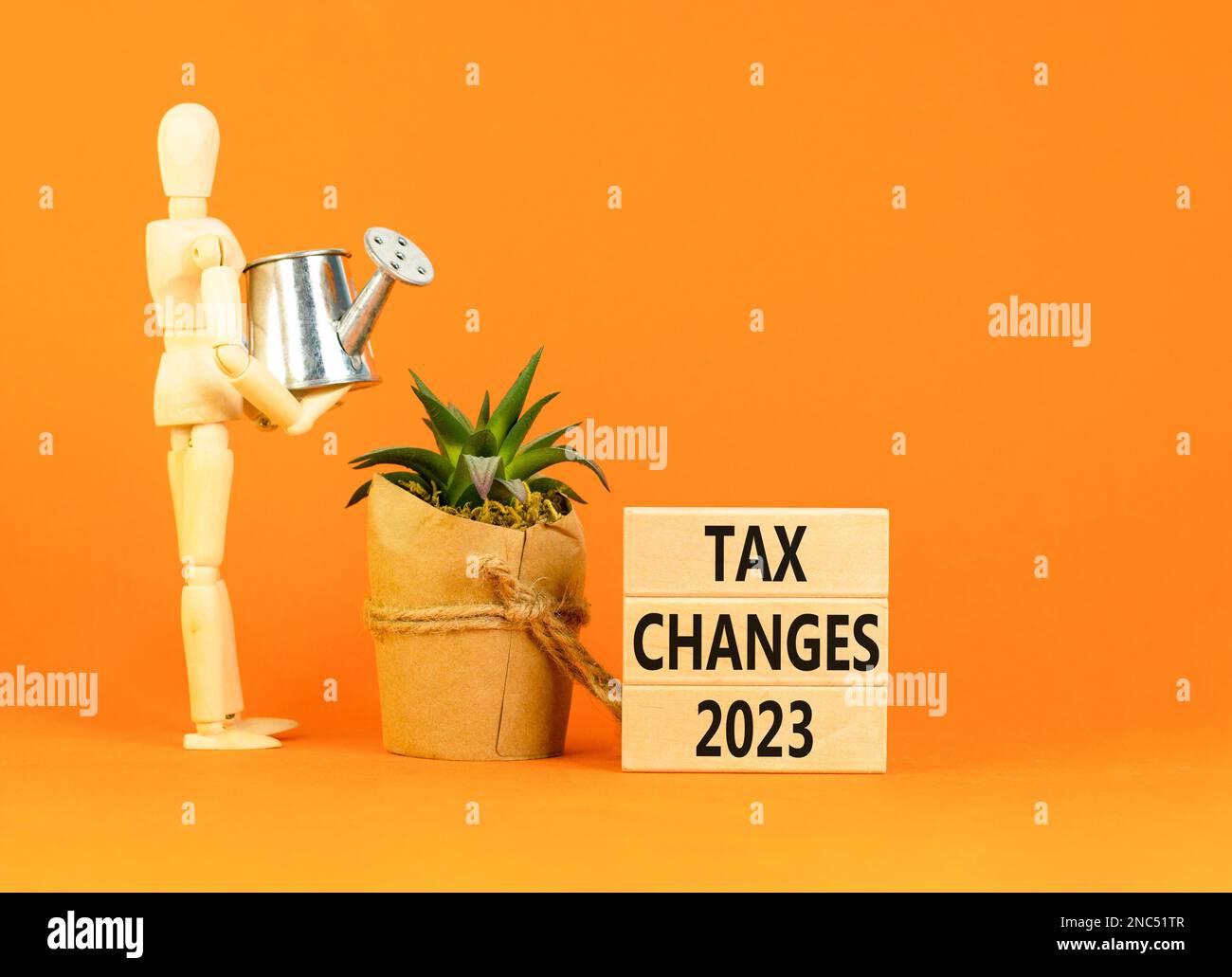 Symbole de modification des taxes 2023. Concept Words Tax Changes 2023 ...