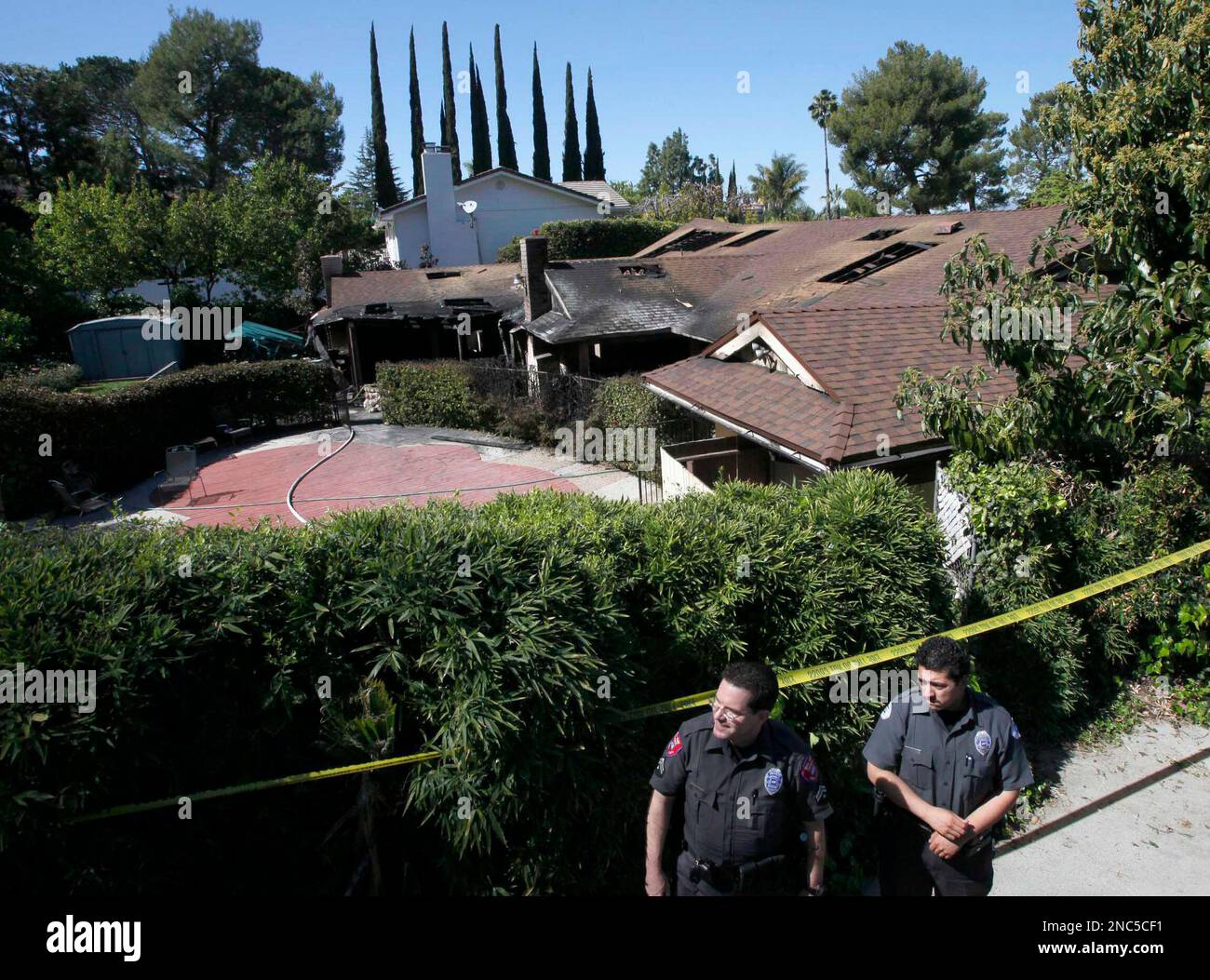 The burned home belonging to former Mouseketeer, Annette Funicello is ...