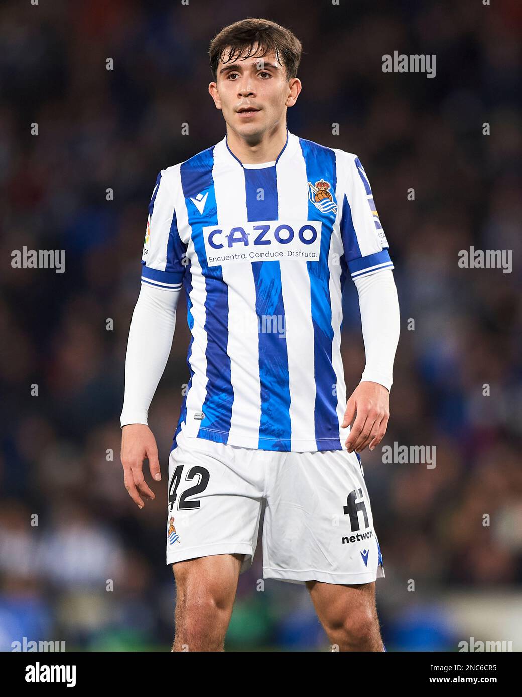 Pablo Marin de Real Sociedad pendant le match de la Liga entre Real Sociedad et Real Valladolid ...