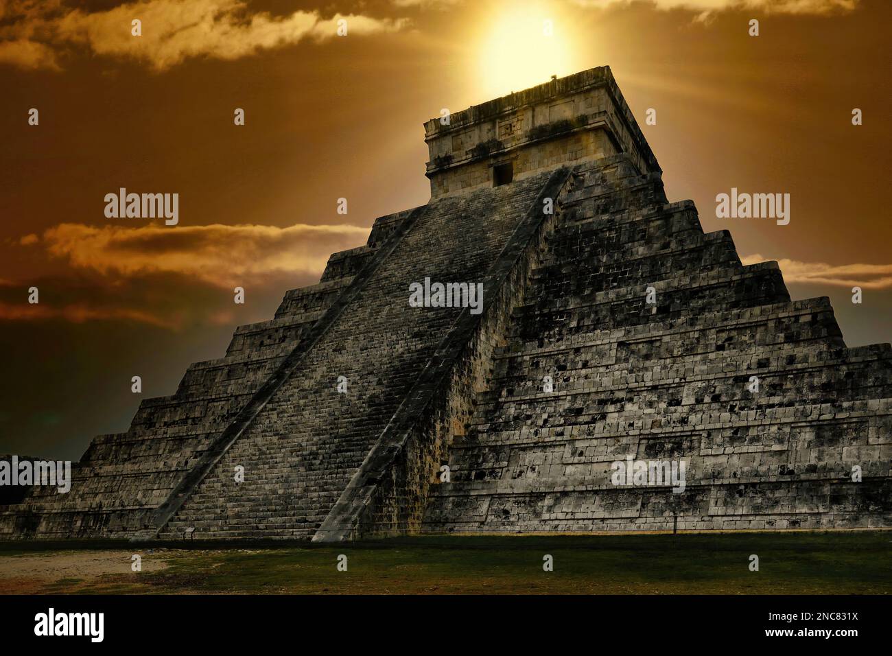La pyramide de Kukulcán à Chichén Itzá, également connue sous le nom d ...