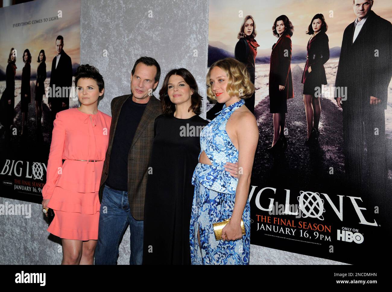 Left to right, "Big Love" cast members Ginnifer Goodwin, Bill Paxton ...