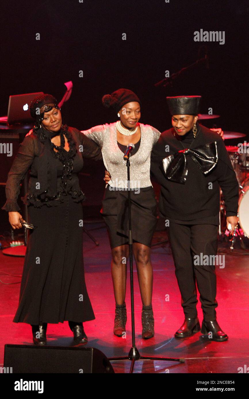 The three Boney M singers Liz Mitchell, Maizie Williams and Marcia ...