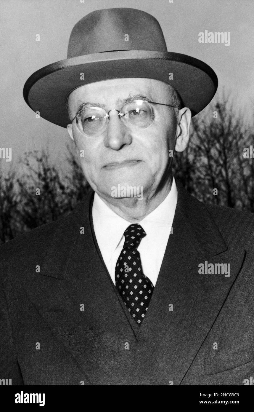 Portrait of former German Chancellor Dr. Heinrich Bruening, who came ...