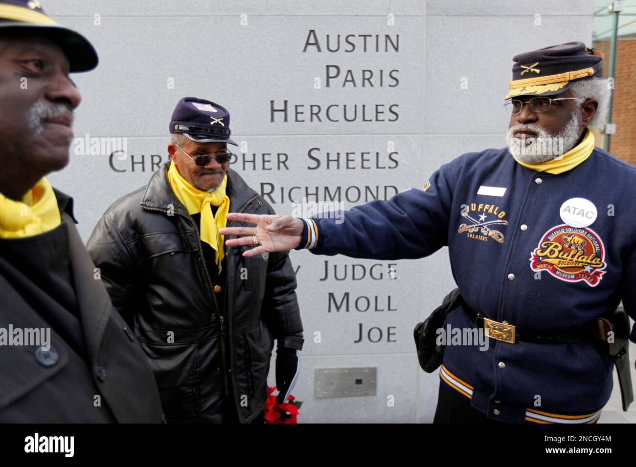 Members of the Buffalo Soldiers Resurrected: George Darrah, left, James ...