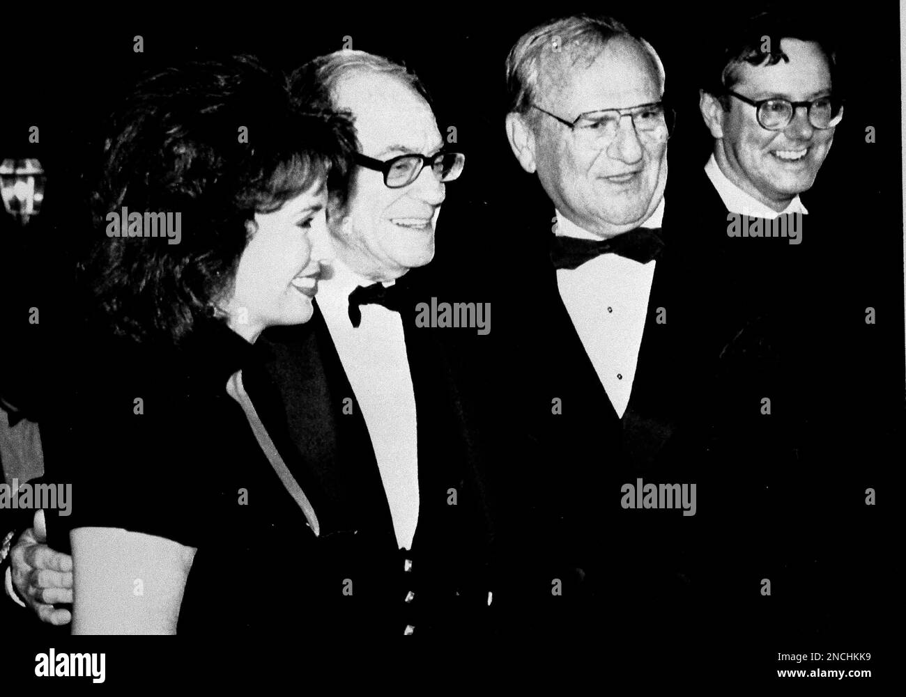 Malcolm Forbes welcomes Chrysler Corporations Lee Iacocca (second from ...