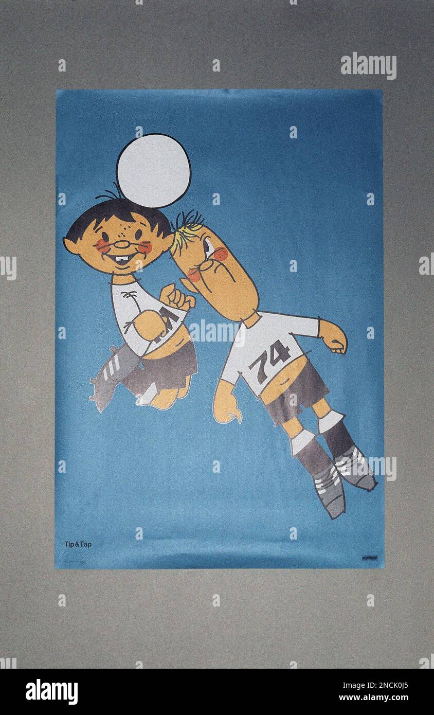 Tip and Tap, the official mascots of the 1974 Soccer World Cup to be ...