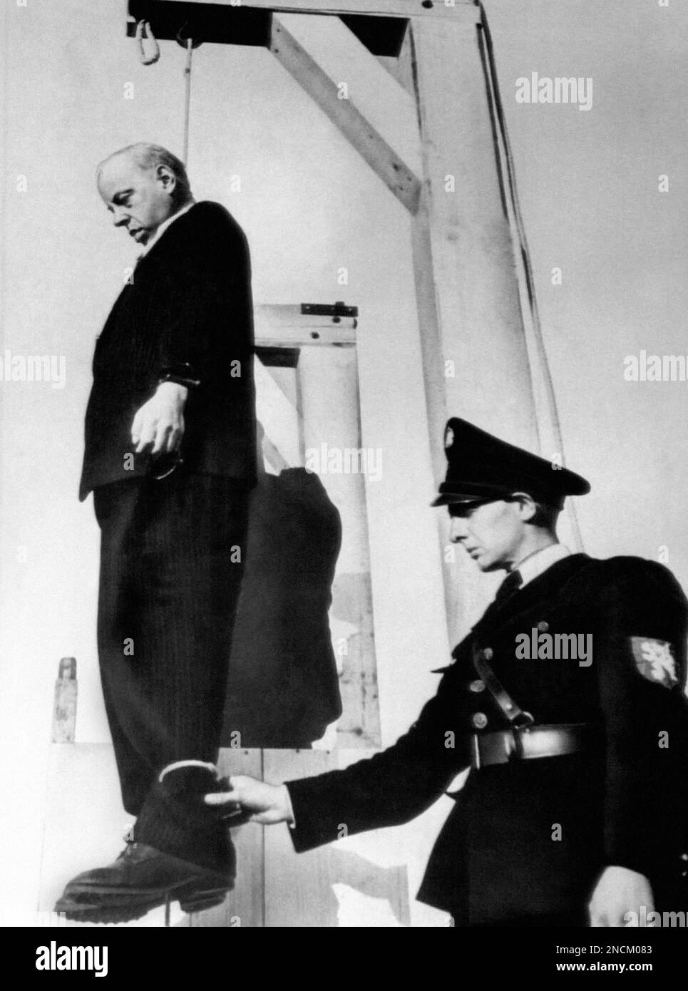 The body of Joseph Pfitzner, number three war criminal of ...