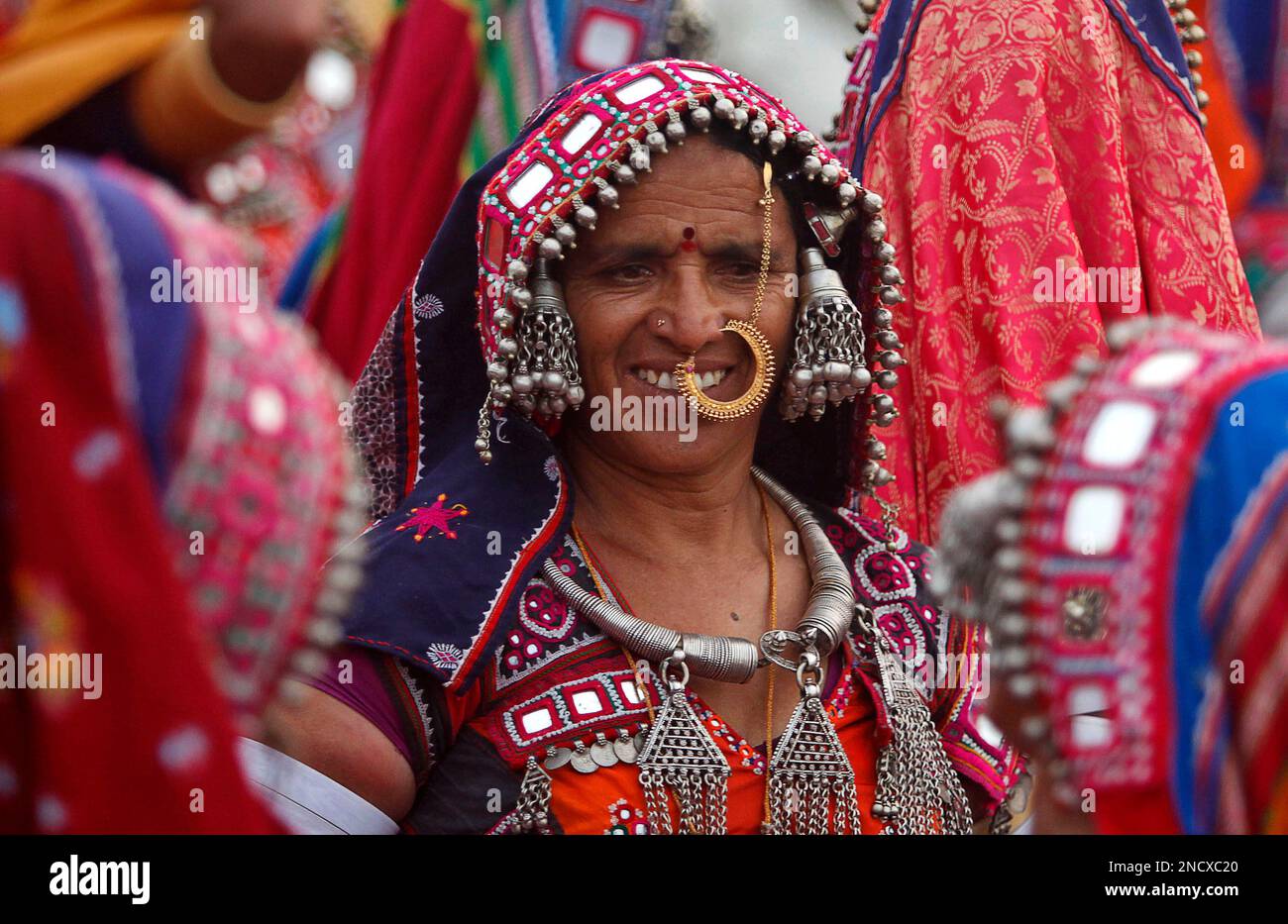 Folk artists perform during a procession marking Batukamma festival in ...