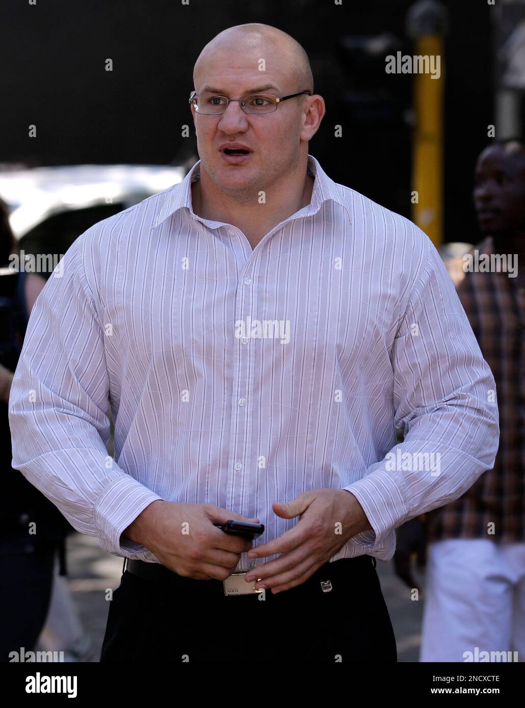 Rugby player Jacobus Stephanus "Bees" Roux leaves the Magistrate's ...