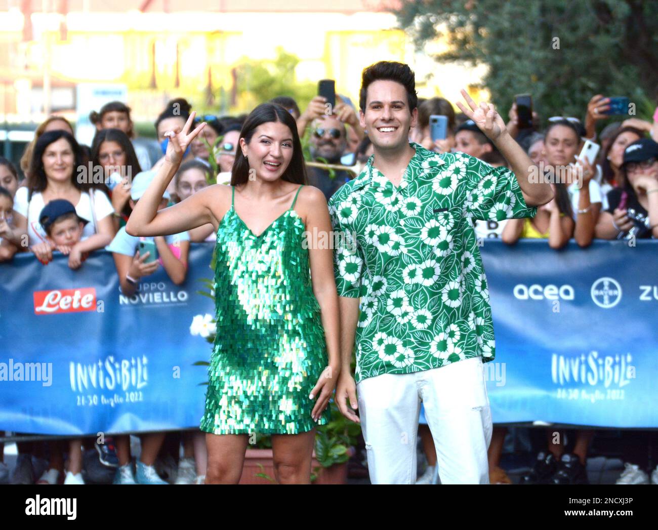 GIFFONI VALLE PIANA,ITALIE - 22 juillet,2022: Sofia Scalia et Luigi ...