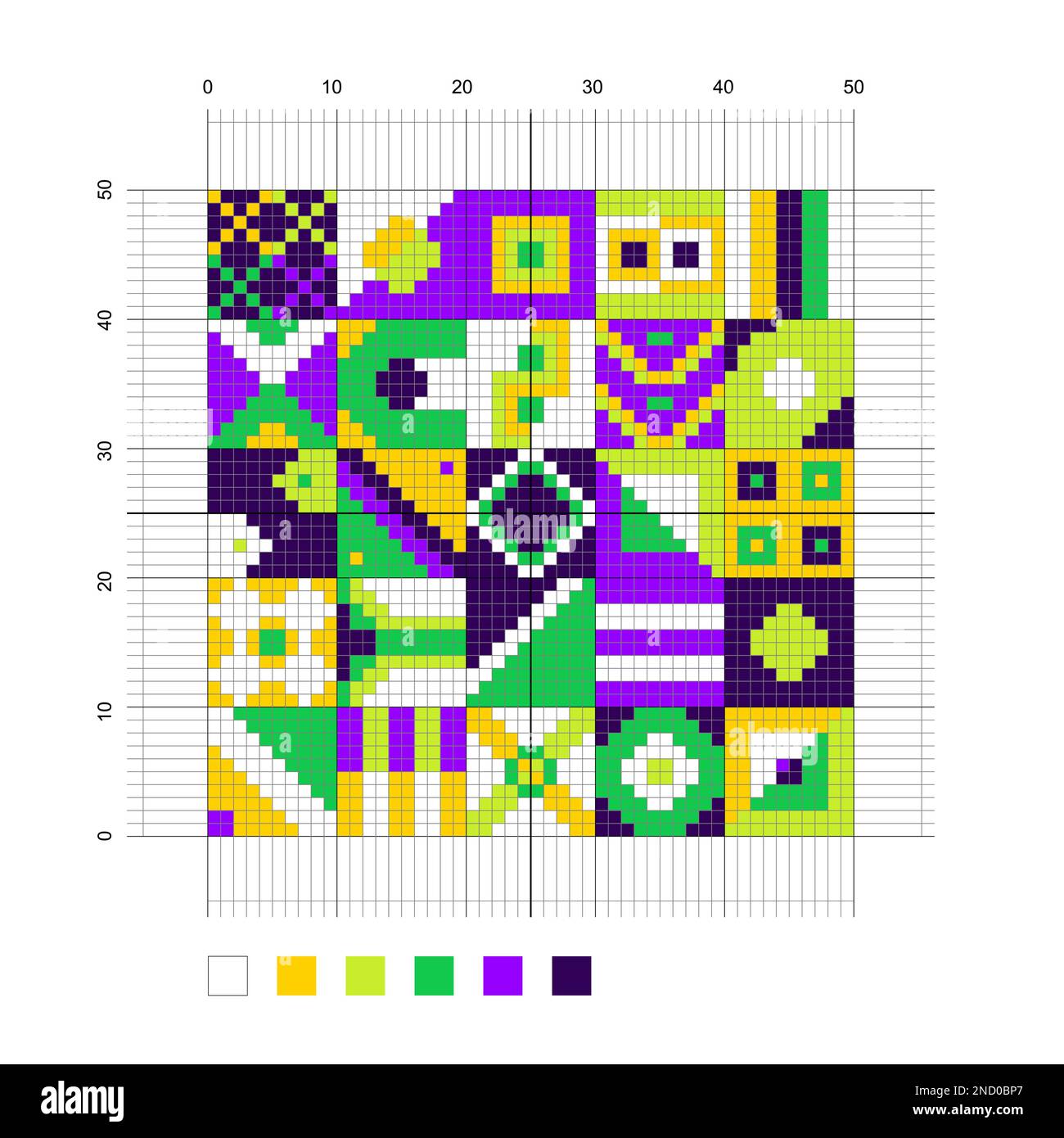 Point de croix pixel art Banque de photographies et d’images à haute ...