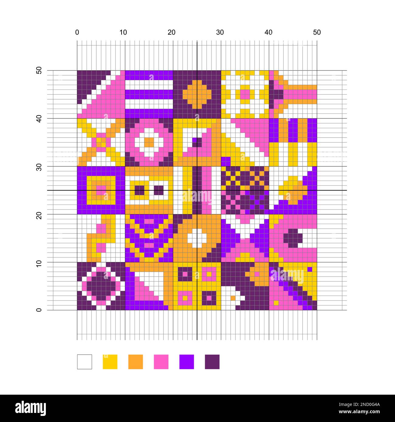 Point de croix pixel art Banque de photographies et d’images à haute ...