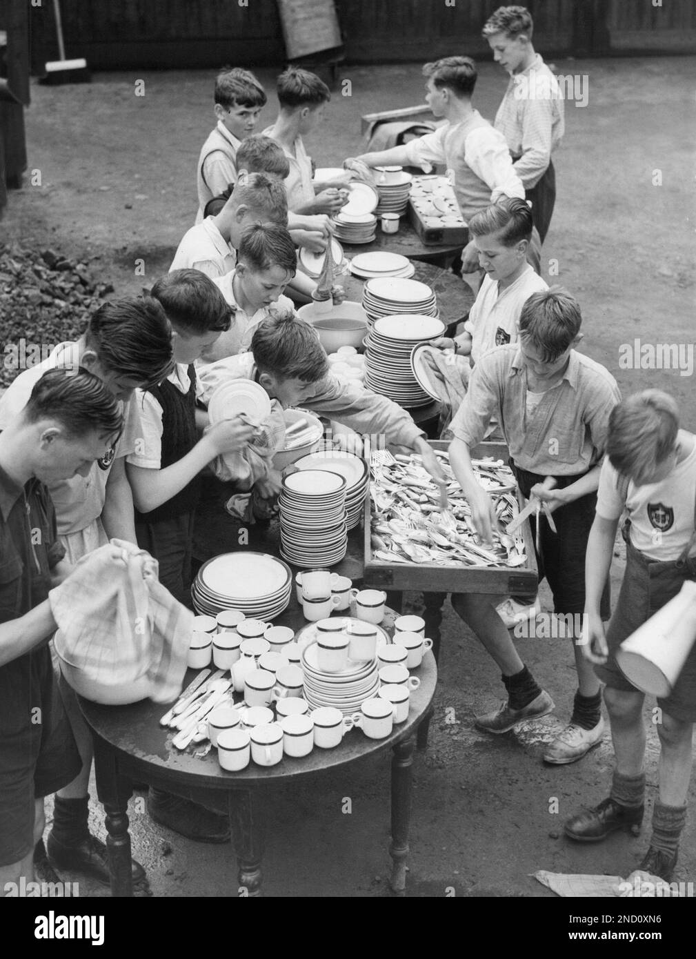 A total of 600 members of the Boys' Brigade are now in camp on Agars ...