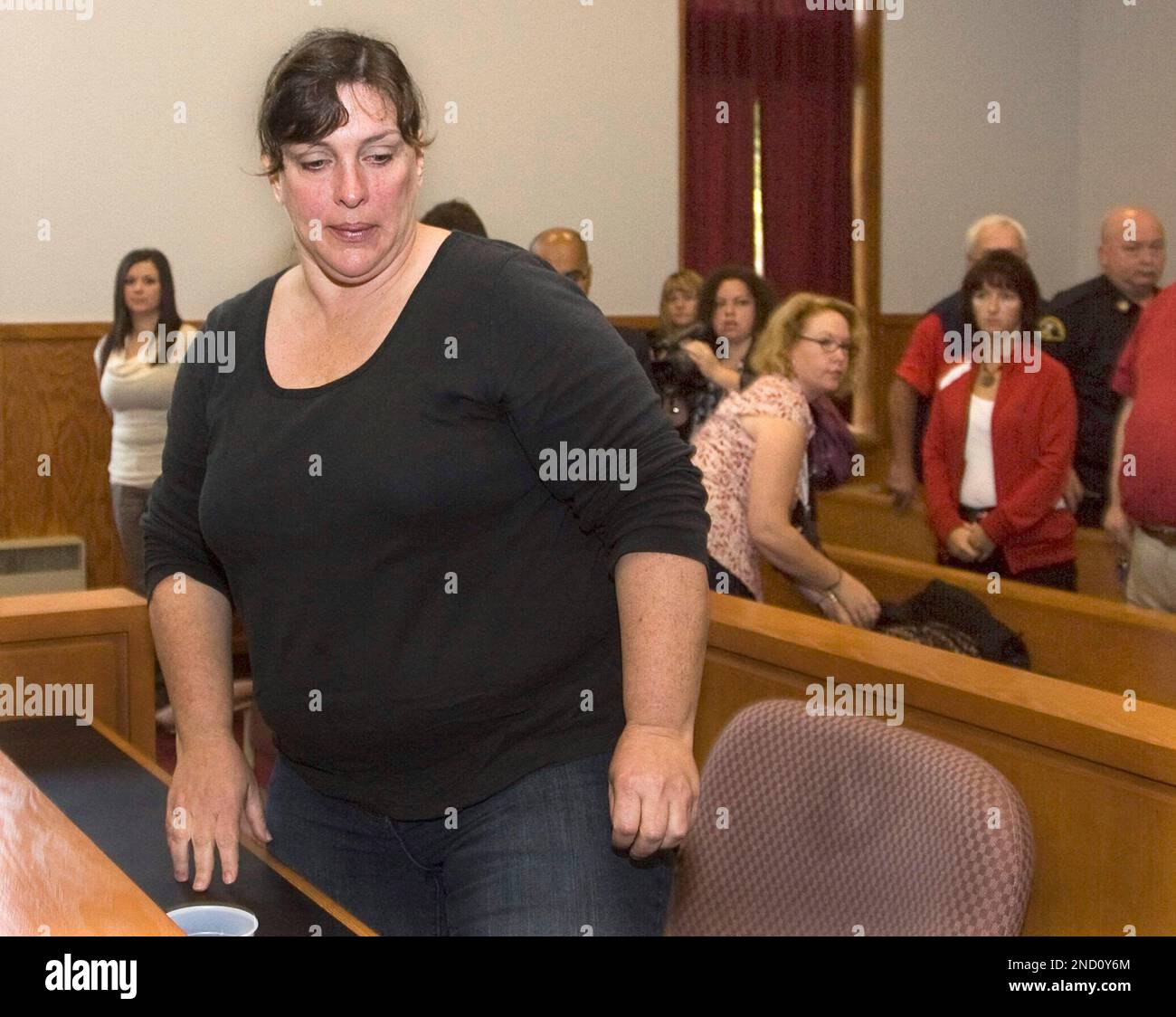 Mary Beth Harshbarger, from Meshoppen, Pa., heads from Supreme Court in ...