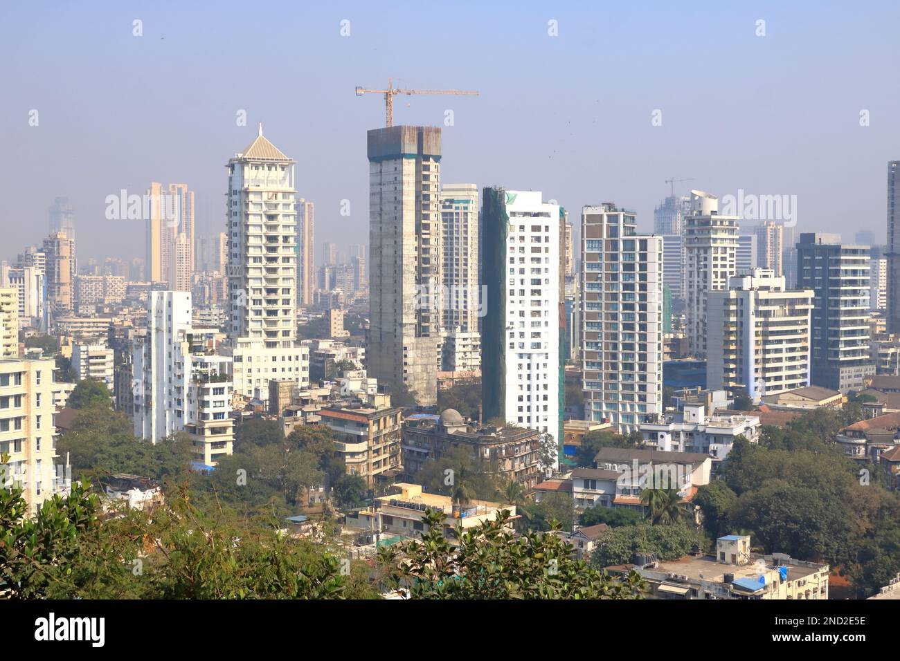 21 décembre 2022 - Mumbai, Maharashtra en Inde: Vue aérienne de Mumbai ...