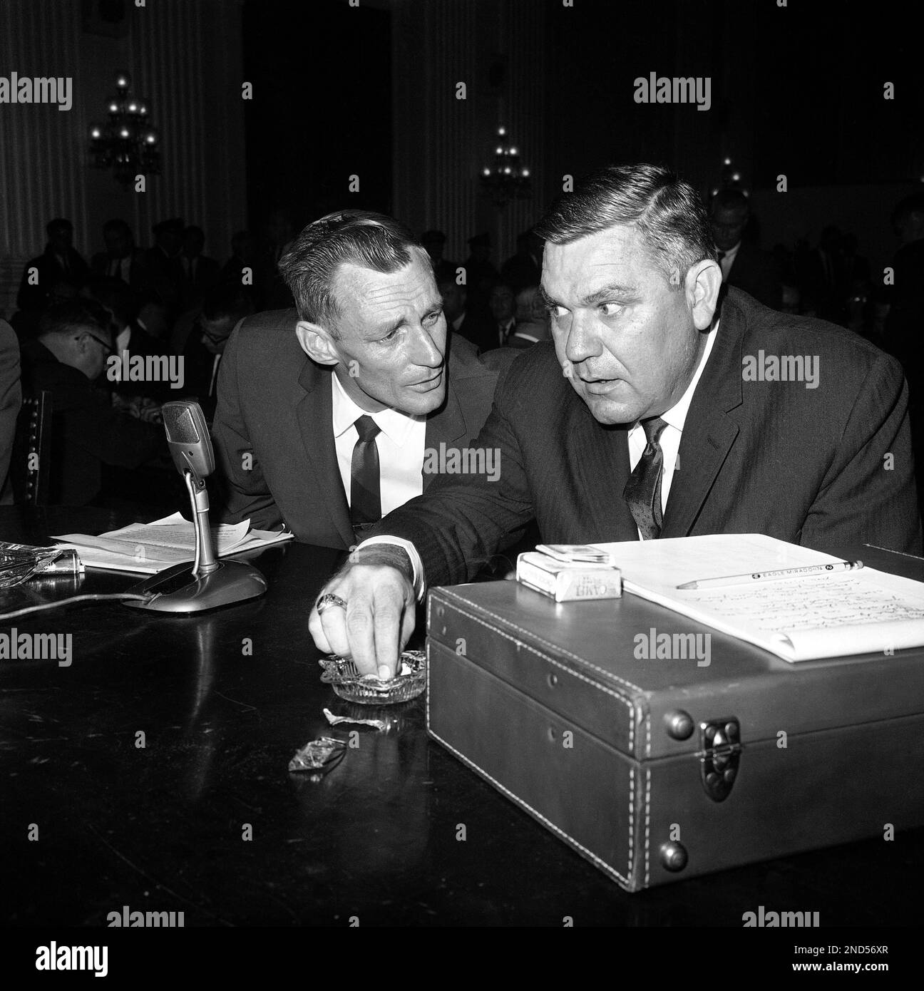 Imperial wizard Robert Shelton, left, maintains silence about the Ku ...