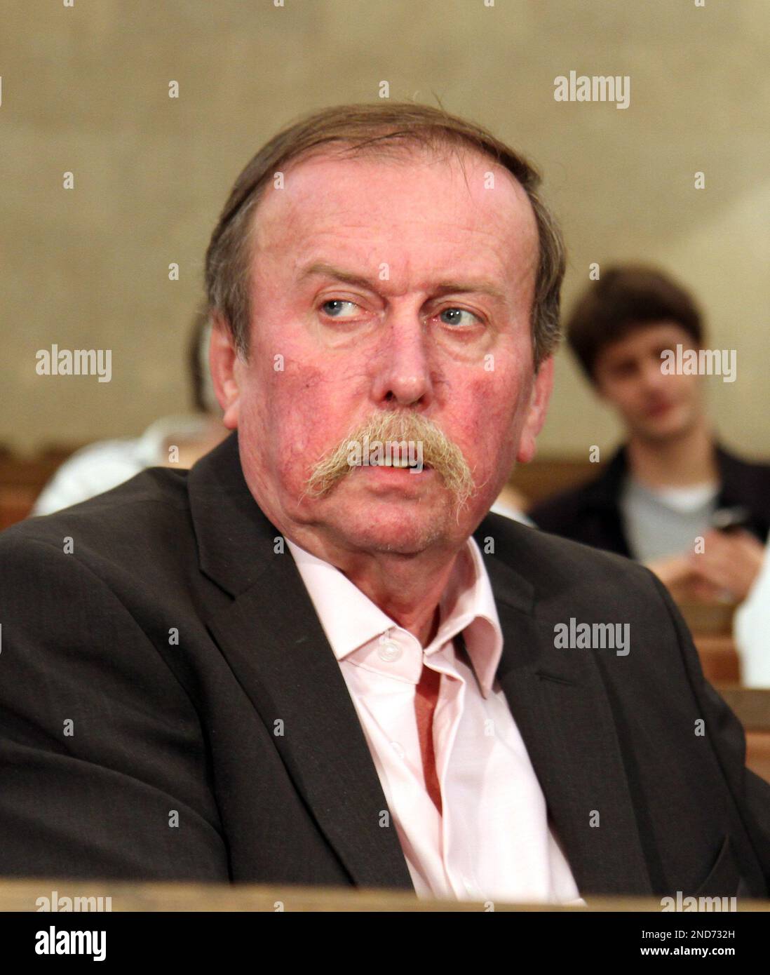 Natascha Kampusch's father Ludwig Koch waits for the start of Ernst H's ...