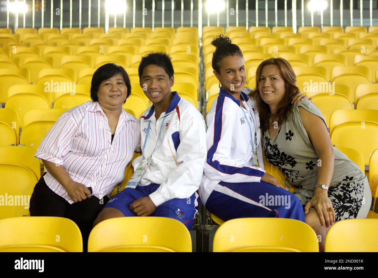 Maria Carazon Deguzman Lacuna, from left to right, Jessie Khing Lacuna ...