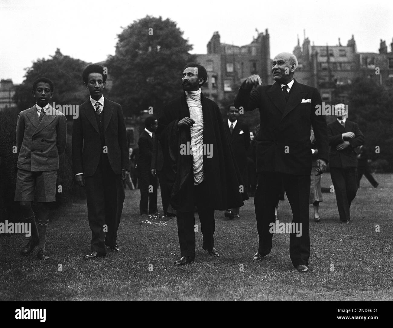 Haile Selassie I exiled Emperor of Abyssinia, Emperor of Ethiopia with ...