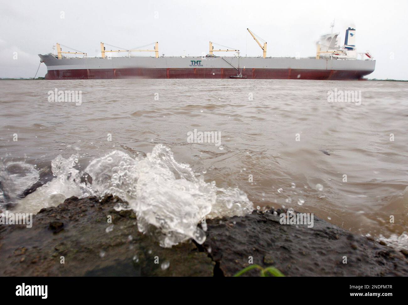 The "A Whale" skimmer, billed as the world's largest oil skimming ...