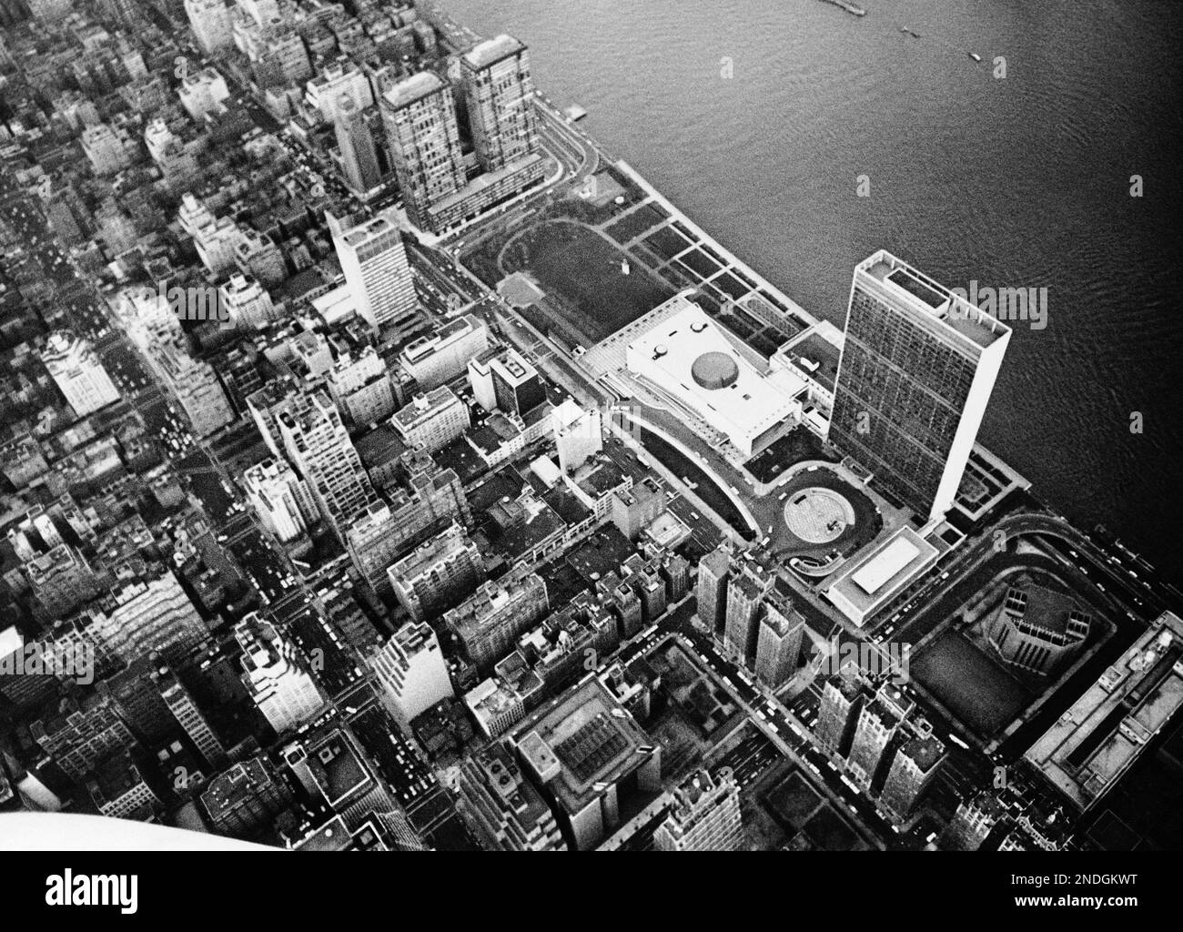 View of East Side, United Nations Plaza area, and expansion area, the ...