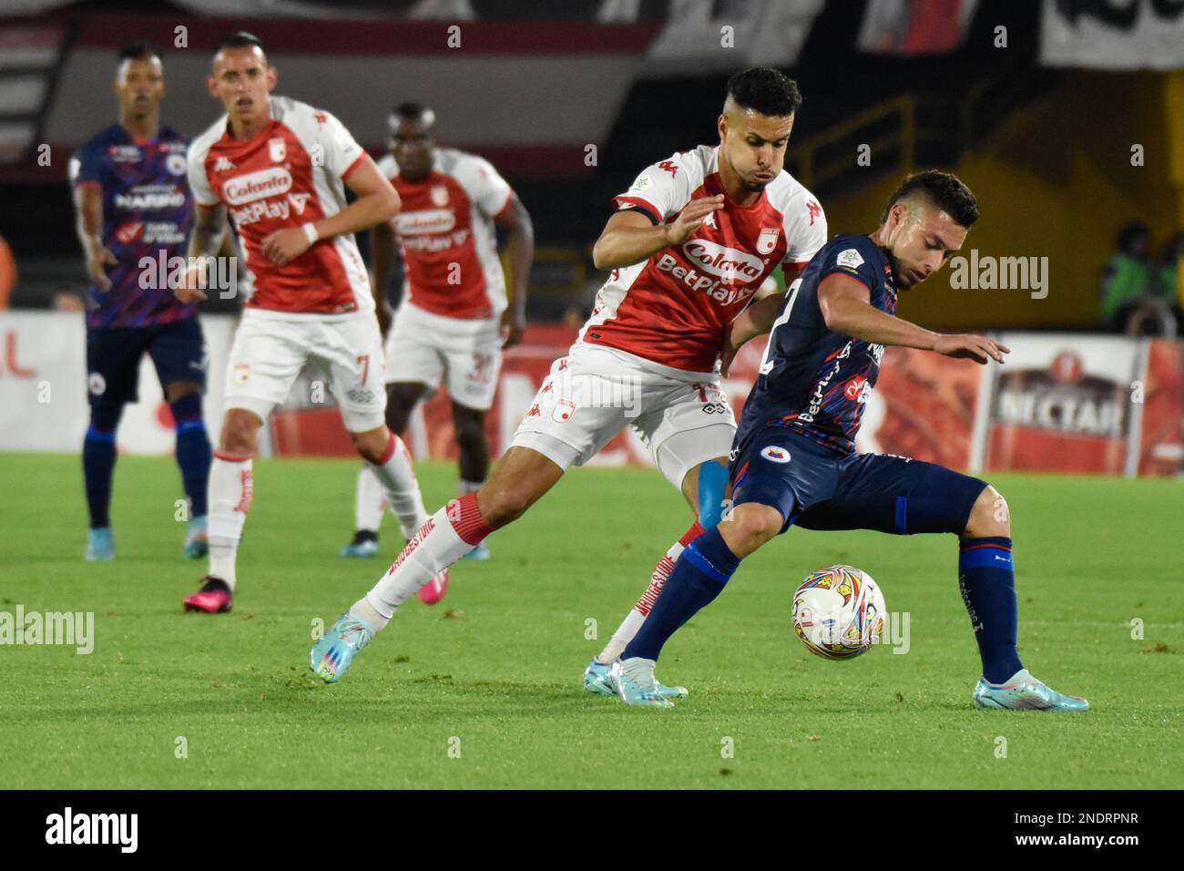Ivan Rojas de Santa Fe pendant le match de la ligue BetPlay Dimayor ...