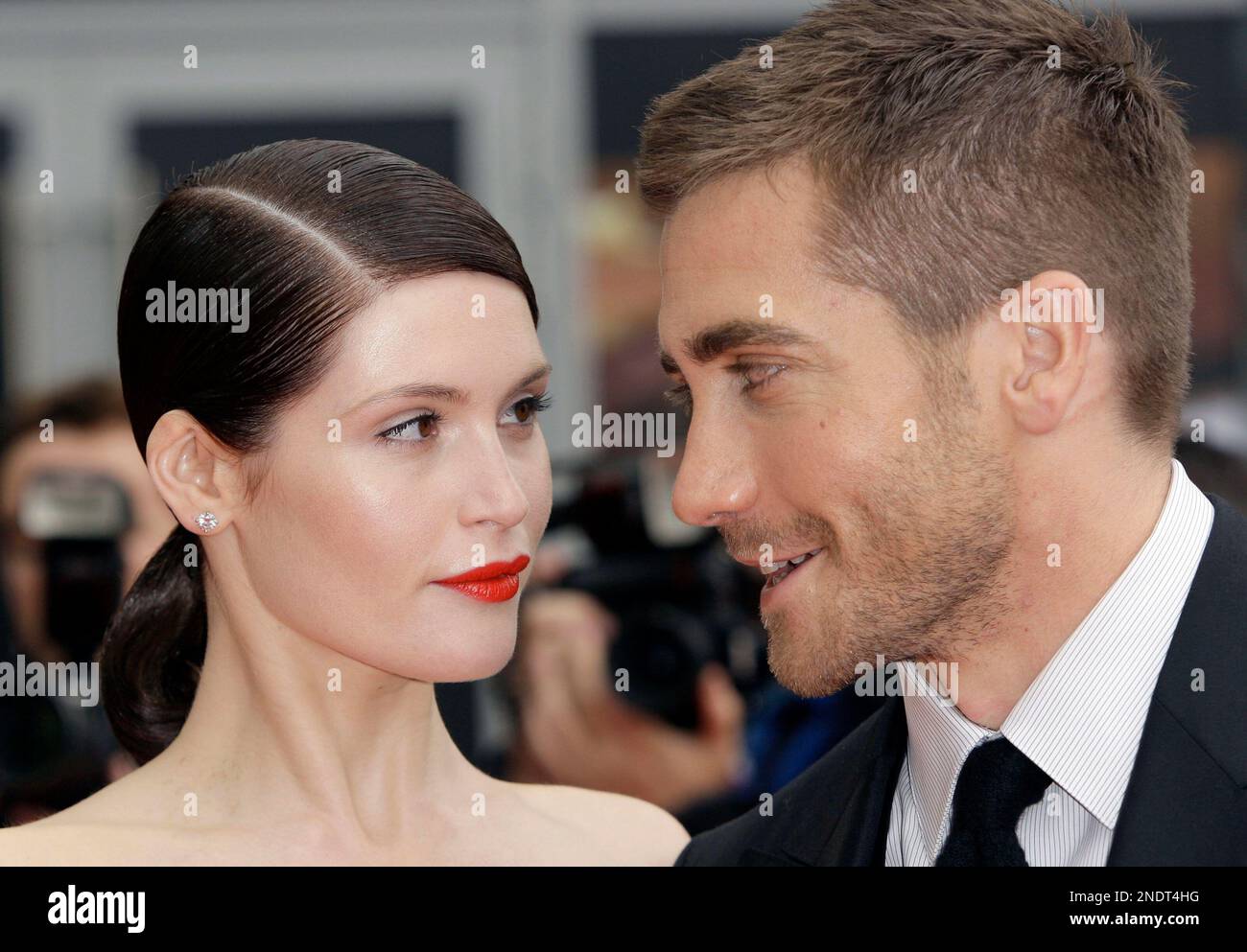 British actress Gemma Arterton and U.S. actor Jake Gyllenhaal arrive at ...