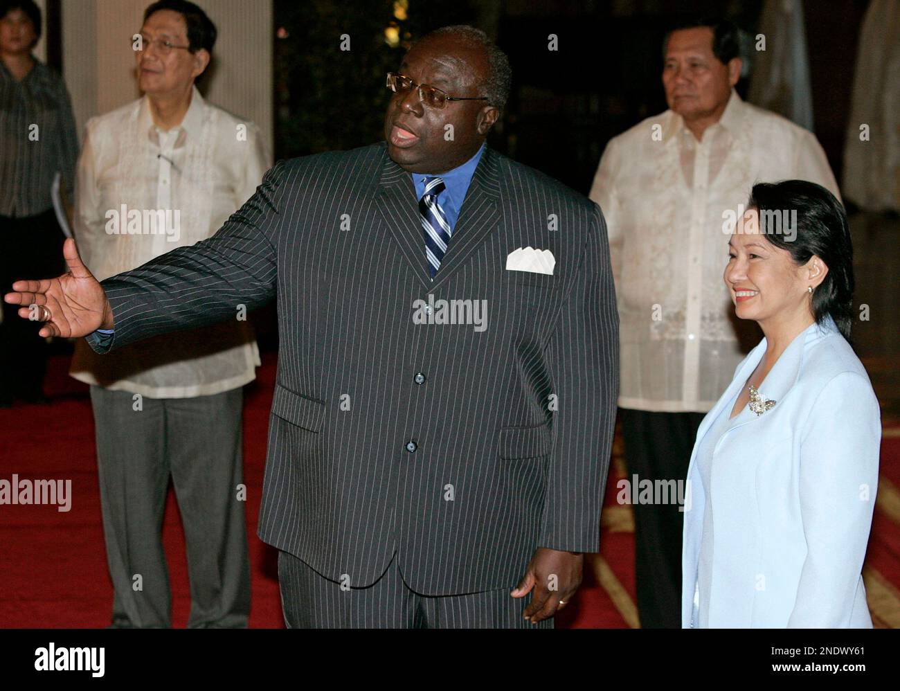 Philippine President Gloria Macapagal Arroyo, right, smiles as new U.S ...